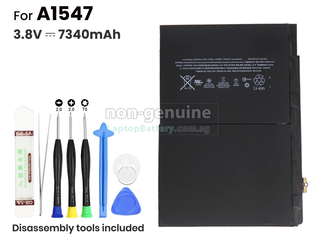 Battery for Apple A1547,replacement Apple A1547 laptop battery from ...