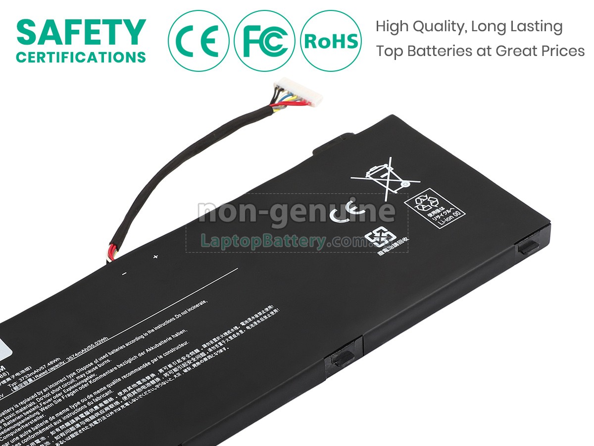 Battery for Acer NITRO 5 AN517-54-74HM,replacement Acer NITRO 5 AN517 ...
