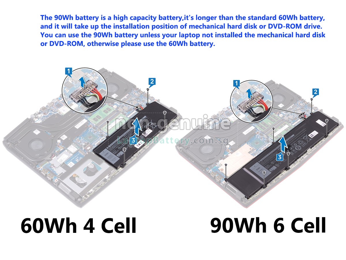 Battery for Dell Alienware M17,replacement Dell Alienware M17 laptop ...
